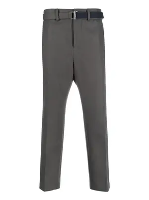 Sacai Wool Cropped Trousers - Grey