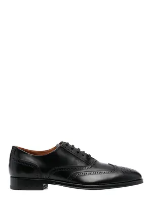 TOD'S Lace-up Leather Derby Shoes - Black
