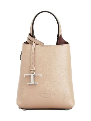 TOD'S Mini Leather Bag - Neutrals