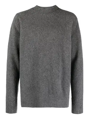 OAMC Logo Intarsia-knit Wool Jumper - Grey