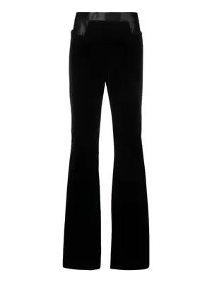TOM FORD High-waisted Flared Trousers - Black
