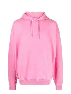 Martine Rose Logo-print Cotton Hoodie - Pink
