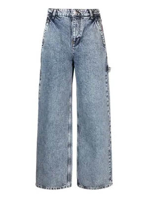 Moschino High-rise Straight-leg Jeans - Blue
