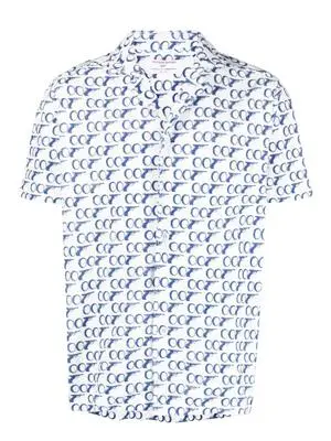 Orlebar Brown Howell James Bond-print Shirt - White
