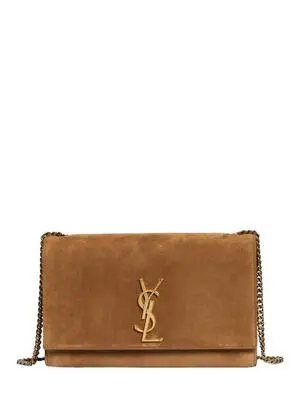 SAINT LAURENT Medium Kate Suede Shoulder Bag