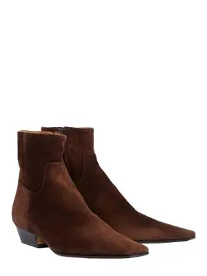 Khaite Marfa Suede Chelsea Boots - Brown