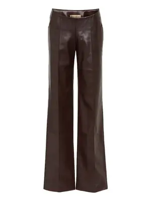 AYA MUSE Low-rise Wide-leg Trousers - Brown