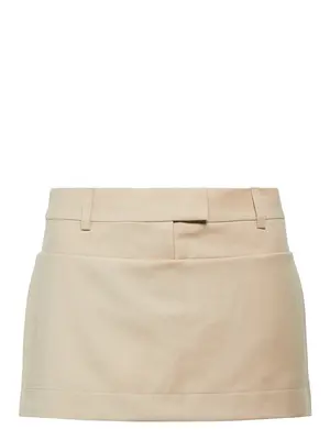 AYA MUSE Lacun Wool Miniskirt - Beige
