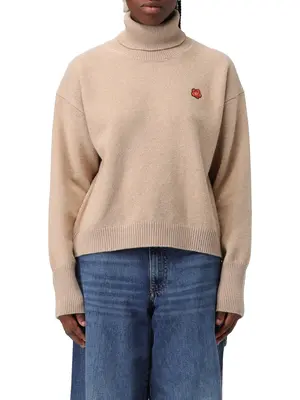 Kenzo Kenzo Boke Flower Crest Wool Sweater Tobacco