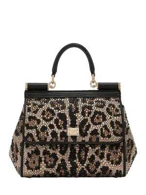 Dolce & Gabbana Medium Sicily Handbag - Animal Print