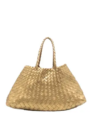Dragon Diffusion Santa Croce Interwoven Tote - Gold