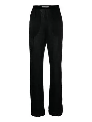 TOM FORD Logo-waistband Cashmere Track Pants - Black