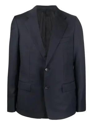 LANVIN Notched-lapels Single-breasted Blazer - Blue