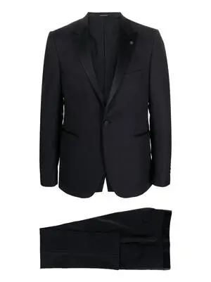 Tagliatore Single-breasted Virgin Wool Suit - Blue