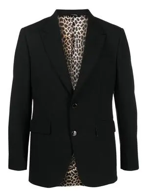 ERALDO Notched-lapel Single-breasted Blazer - Black