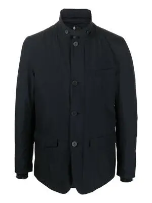 Herno Herno High-Neck Padded Shirt Jacket Blue