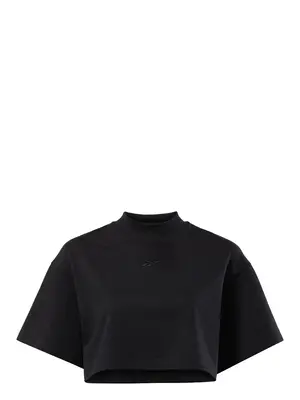 REEBOK Vector Cropped T-shirt - Black