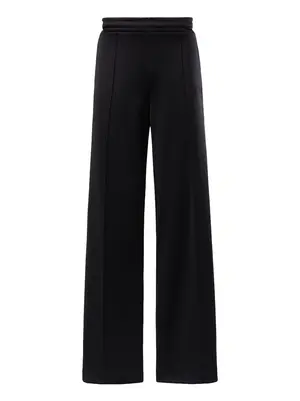 REEBOK Wide-leg Cotton-blend Track Pants - Black