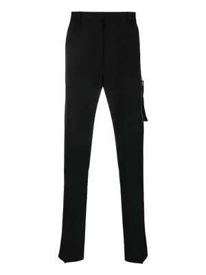 Dsquared2 Virgin Wool Tailored Trousers - Black