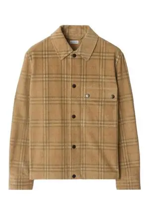 Burberry Check Corduroy Overshirt - Sand