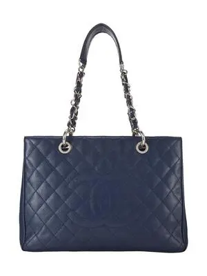 CHANEL Quilted Caviar Grand Shopping Tote