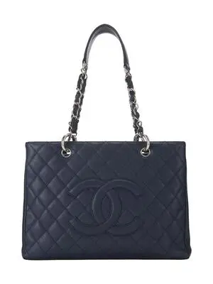 CHANEL Chanel Quilted Caviar Grand Shopping Tote