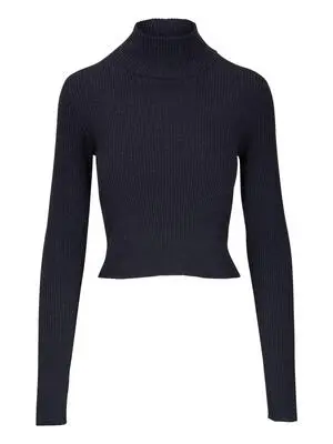 Brunello Cucinelli Fitted Ribbed-knit Top - Blue