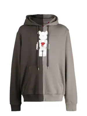 MOSTLY HEARD RARELY SEEN 8-BIT Bear-print Cotton Hoodie - Green
