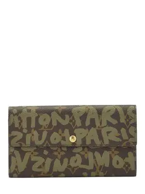 LOUIS VUITTON Stephen Sprouse Monogram Graffiti Sarah Wallet - Green