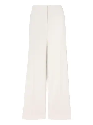 TOM FORD Wool Wide-leg Pants - White