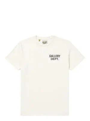 GALLERY DEPT. Logo-print Cotton-jersey T-shirt - Neutrals
