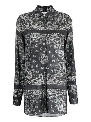 GOLDEN GOOSE Bandana-print Shirt - Grey