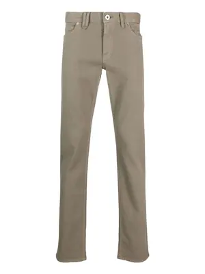 Brioni Low-rise Slim-fit Jeans - Neutrals