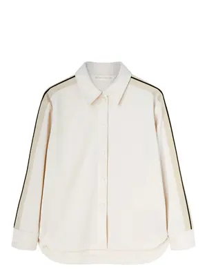 PALM ANGELS Palm Angels Logo-Embroidered Track Shirt