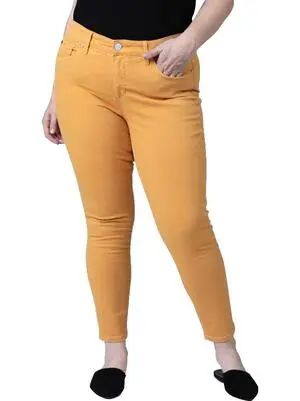 SLINK JEANS Mid-rise Jeggings - Clementine