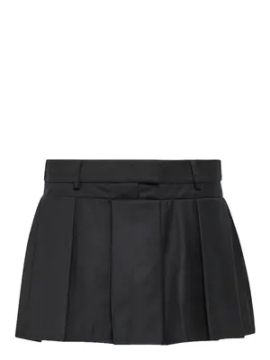 AYA MUSE Aya Muse Myca Pleated Wool Miniskirt