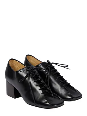 LEMAIRE Souris Derby Leather Pumps - Black