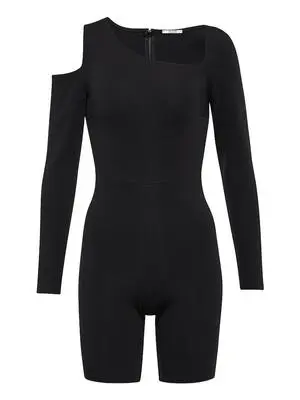Wolford Warm Up Asymmetric Jumpsuit - Black