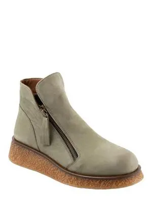 BUENO Bueno Phoenix Zip Bootie Sage Nubuck