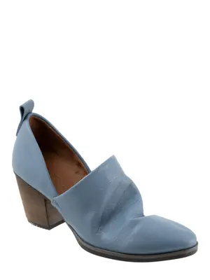 BUENO Kesia Block Heel Pump Denim