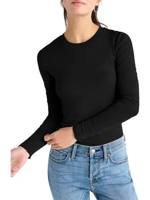 Splendid Long Sleeve Crewneck T-shirt - Black