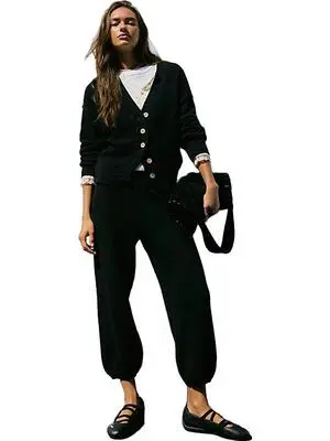 Free People Hailee Cardi Set Black