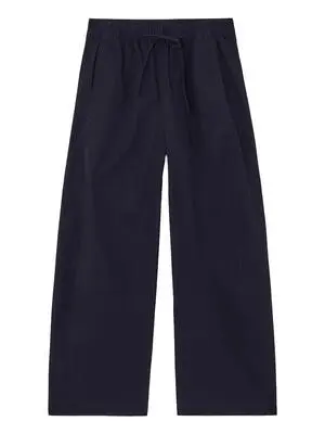 Cos Elasticated Barrel-Leg Trousers Navy