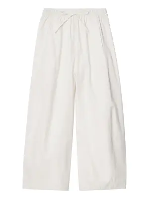 Cos Elasticated Barrel-Leg Trousers White