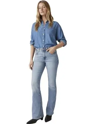 LEVI'S 726 High-rise Flare Jeans - Blue Wave Light