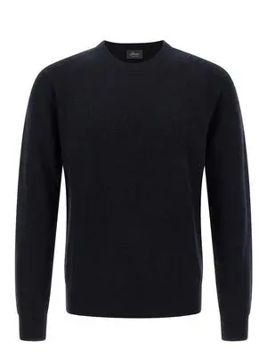 Brioni Cashmere Knit Cardigan Blue