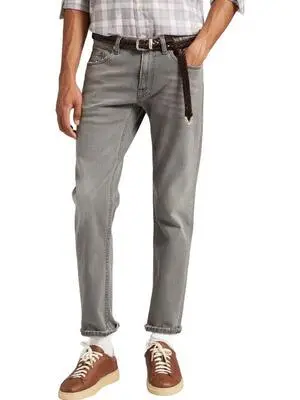 Eleventy Five-pocket Stretch Denim Pants - Medium Grey