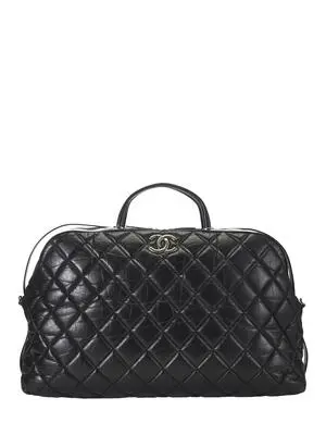 Chanel Quilted Bowler Bag - Black