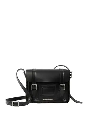 Dr. Martens 11-inch Leather Messenger Bag - Black
