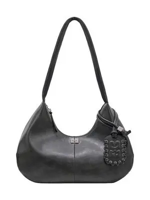 GANNI Burgundy Tech Backpack Grey